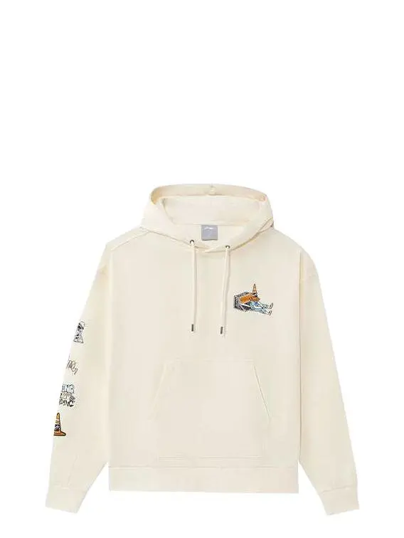 LI-NING Skateboard Series Printed Hoodie - Creamy White