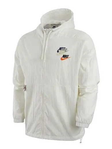 Nike Alphabet Logo Printing Woven Hooded Jacket - Multi-color