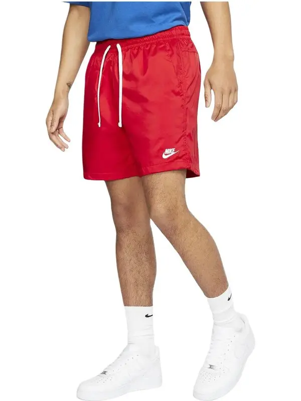 Nike Retro Woven Shorts With Small Logo - Red