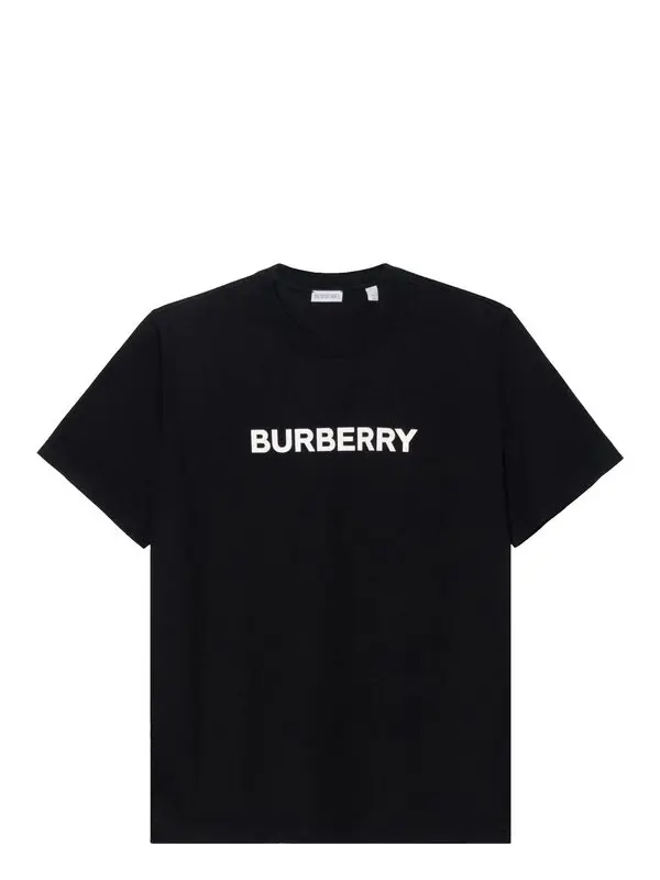 Burberry Cotton Logo T-shirt - Black