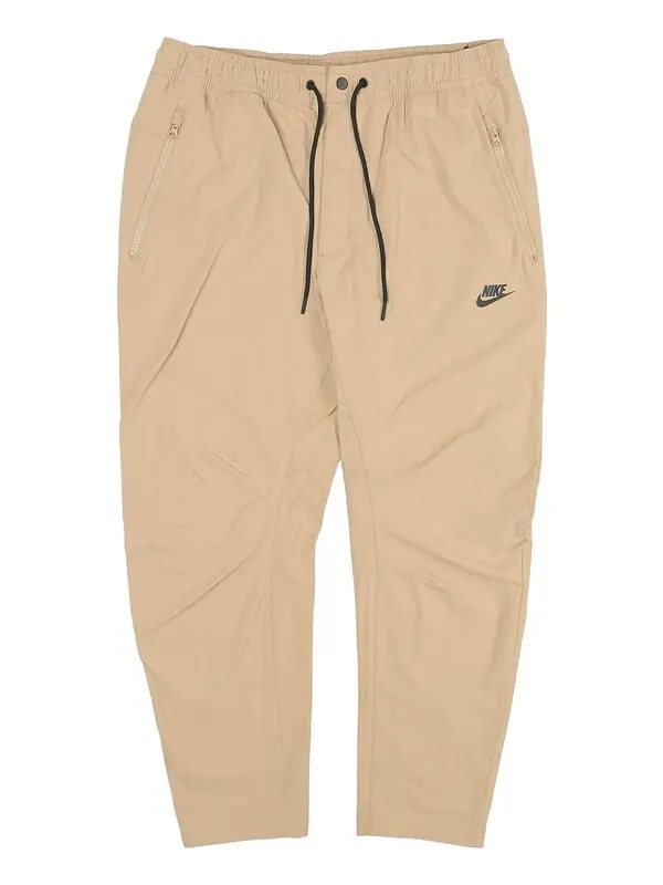 Nike Small Logo Pattern Woven Athleisure Casual Sports Long Pants - Khaki