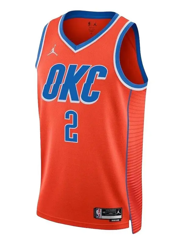 JORDAN X Nba Oklahoma City Thunder Statement Edition Swingman Jersey 'shai Gilgeous-alexander 2 - Orange/blue