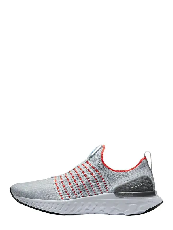 Nike React Phantom Run Flyknit 2 Sneakers - Grey/red