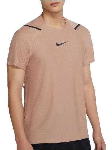 Nike Solid Color Brand Logo Round Neck Pullover Short Sleeve Light Nrown T-shirt - Default Colorway