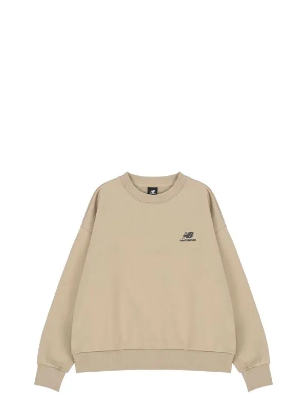 NEW BALANCE Printed Logo Crewneck Sweatshirt - Khaki