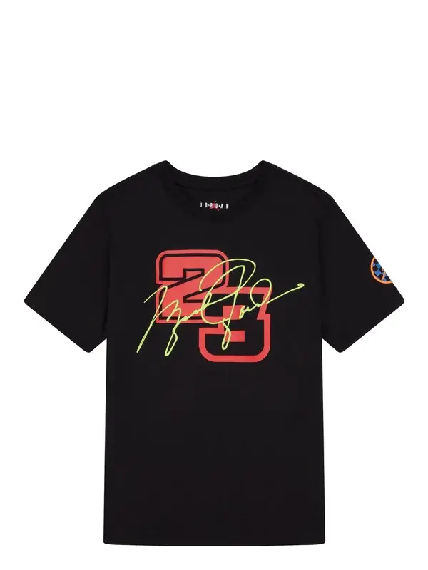 JORDAN Dna Numeric Printing Round Neck Short Sleeve Black - Default Color