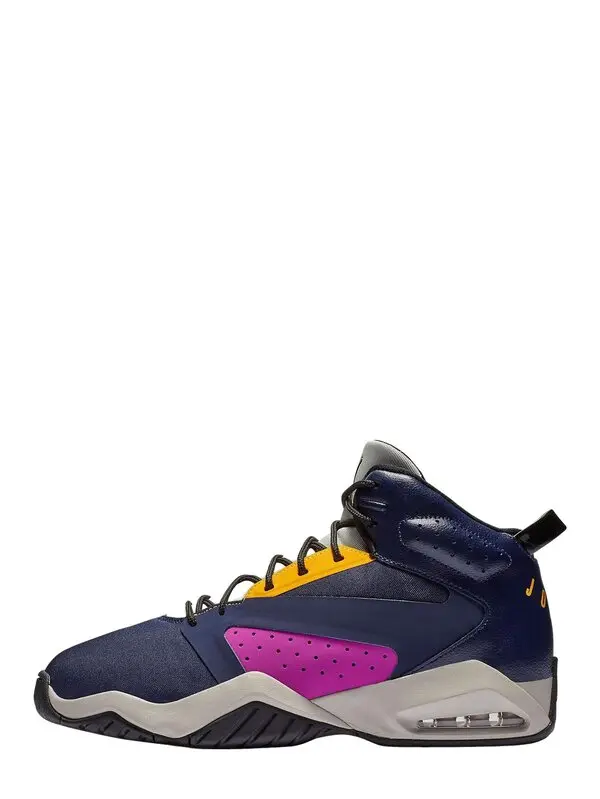 JORDAN Air Lift Off Mid-top Sneakers - Blackened Blue/laser Orange-light Bone
