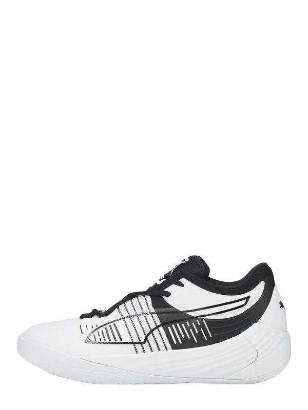PUMA Fusion Nitro Basketball Sneakers - White/black