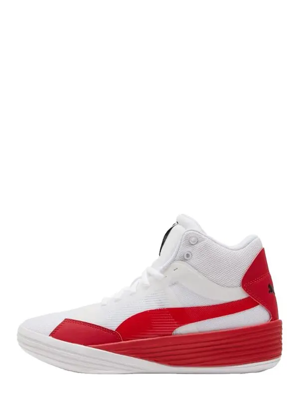 PUMA Clyde All-pro Mid Sneakers - White/red