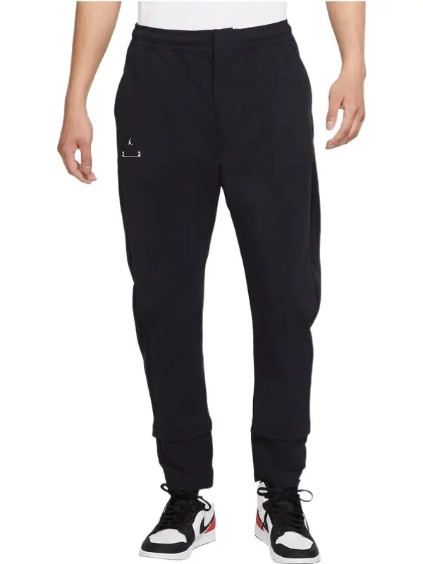 JORDAN Logo Alphabet Solid Color Drawstring Straight Casual Pants/trousers Autumn Black - Default Colorway