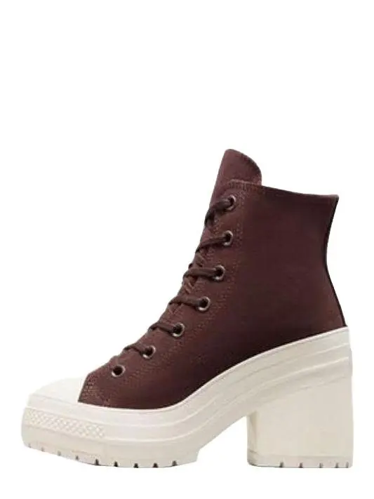 CONVERSE Chuck 70 De Luxe Heel Suede Boots - Brown/white