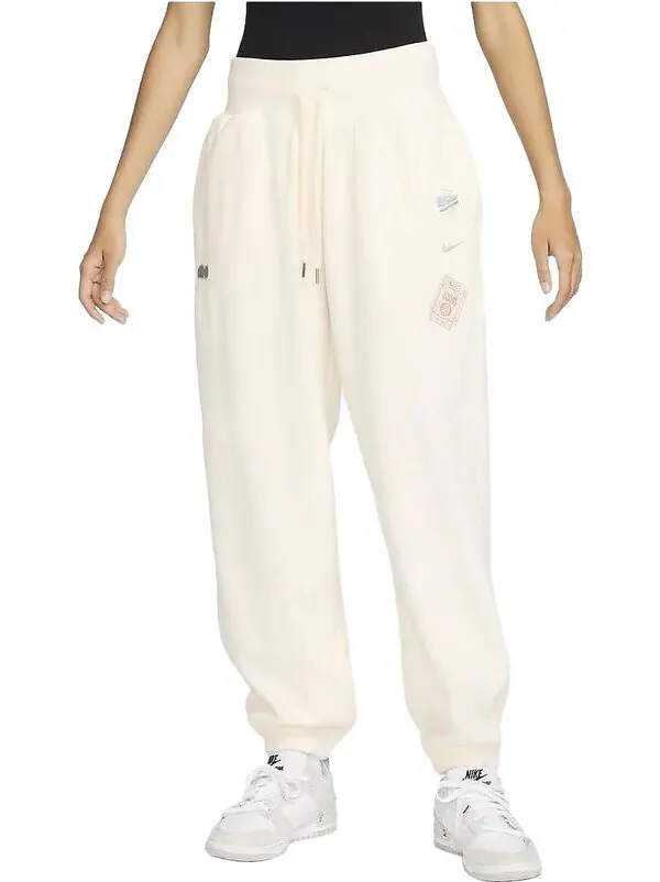 Nike X Naomi Osaka Phoenix High-waisted Oversized Sweatpants - White