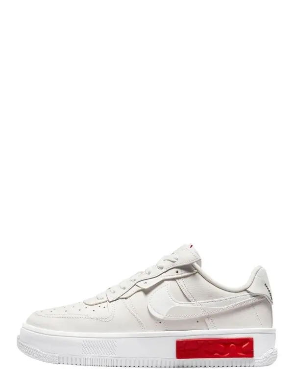 Nike Force 1 Fontanka Low Top Sneakers - White/red