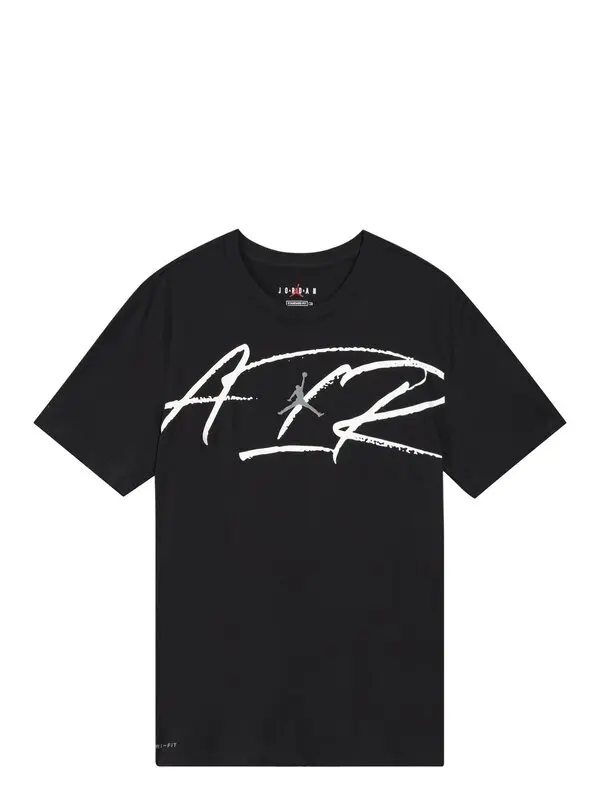 JORDAN Air Script Basketball Short Sleeve - Black