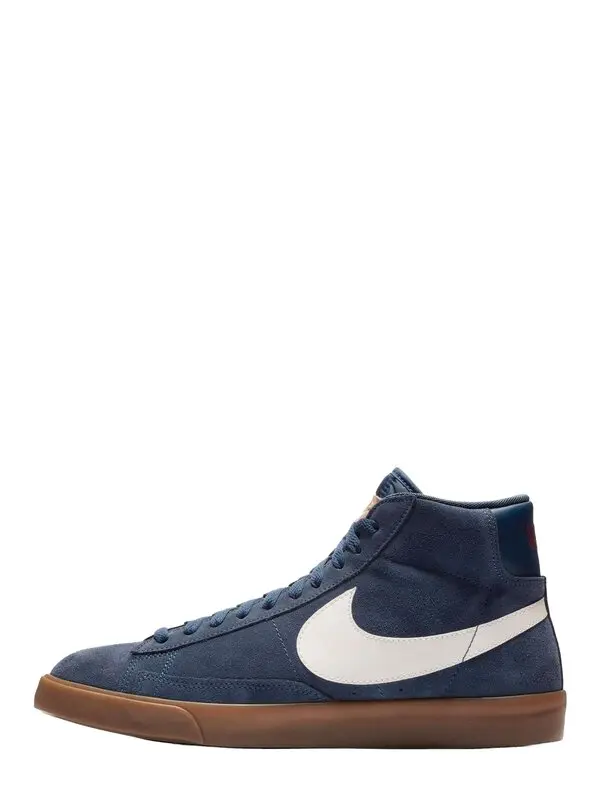 Nike Blazer Mid Retro High Top Sneakers - Navy Blue