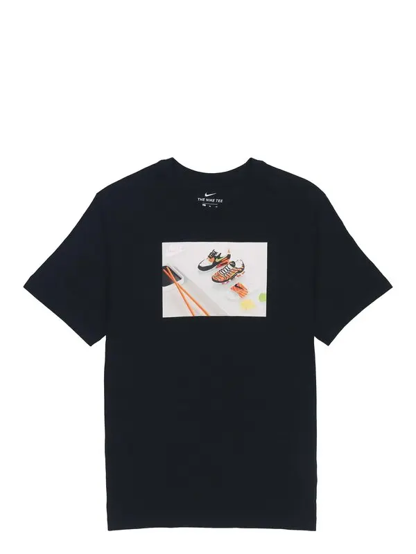 Nike Printing Sports Round Neck Short Sleeve - Black