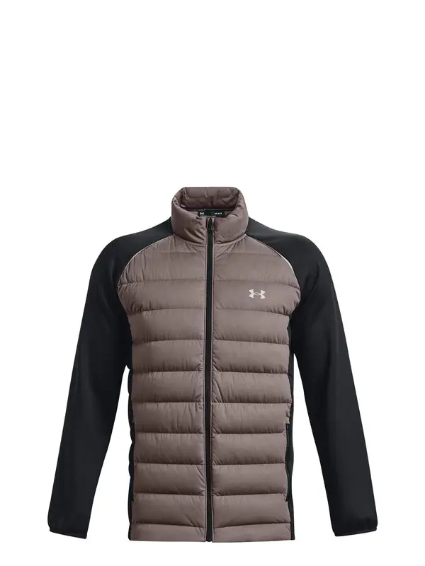 Under Armour Stretch Down Hybrid Jacket - Taupe Brown/black