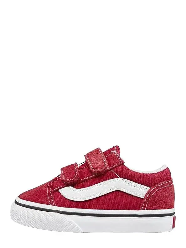 VANS Old Skool V "racing " Toddler Sneakers - Red