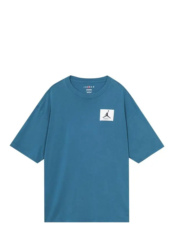 JORDAN Flight Essential Washed T-shirt Asia Sizing - Blue