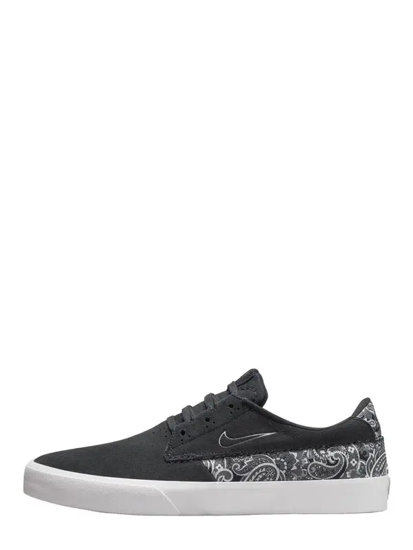 Nike Shane Premium Sb 'dark Smoke Grey Paisley' Skate Shoes - Black/white