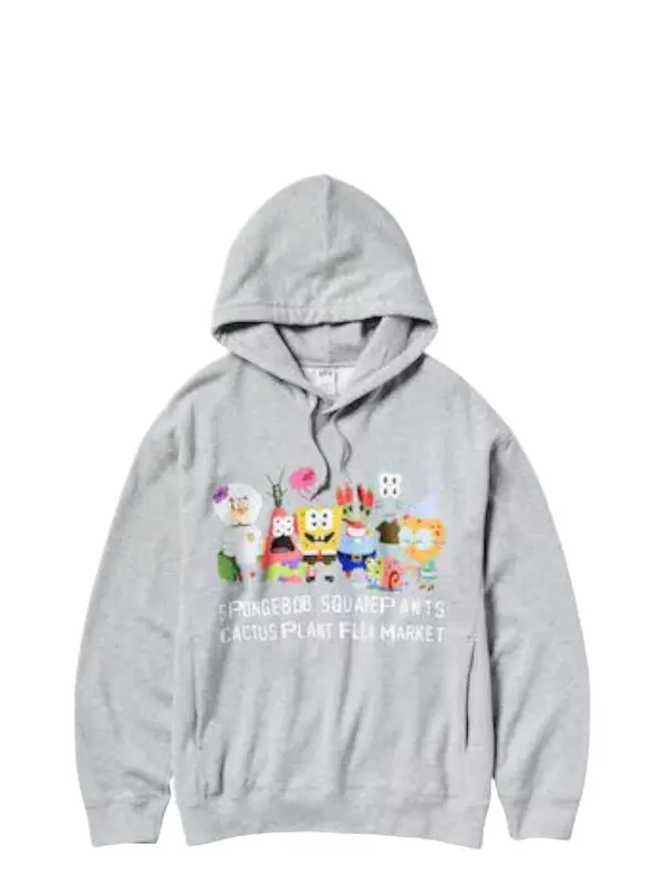 Uniqlo Cactus Plant Flea Market Spongebob Squarepants Hoodie - Grey