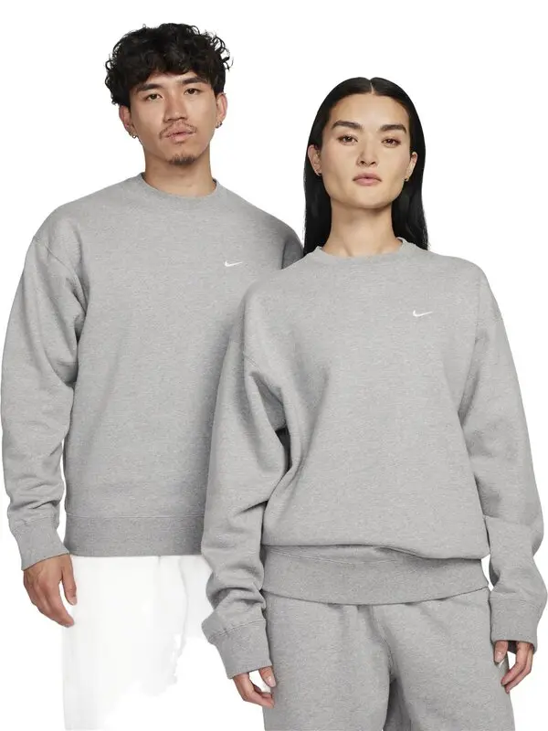 Nike Lab Swoosh Fleece Crewneck - Grey