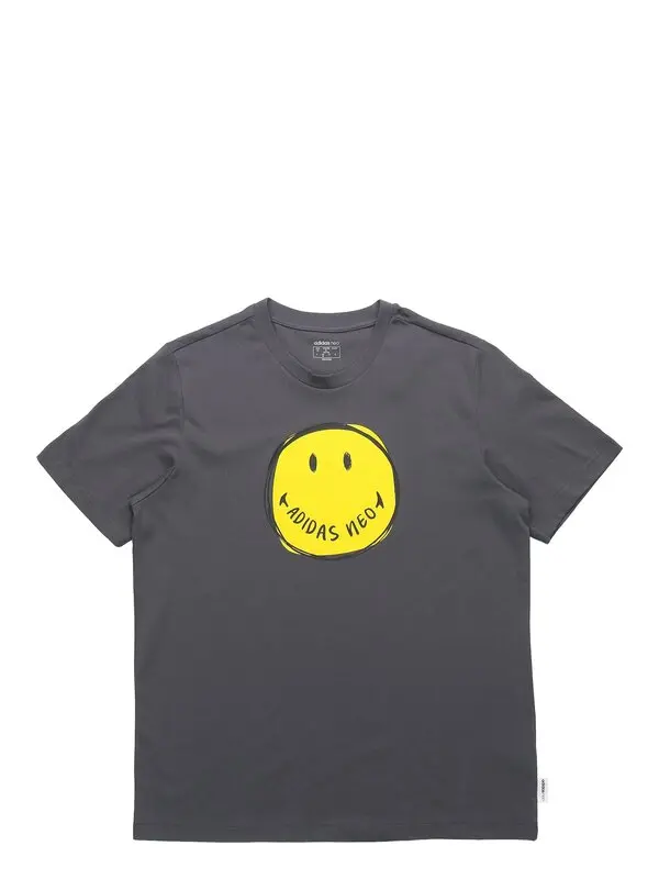 Adidas Neo Short Sleeve Graphic T-shirt - Light Gray