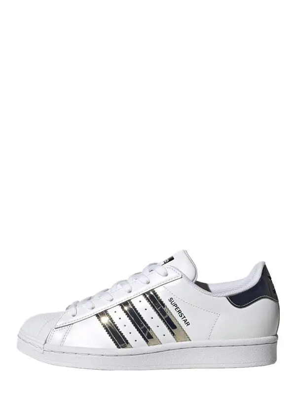 Adidas Superstar 'metallic 3 Stripes - White