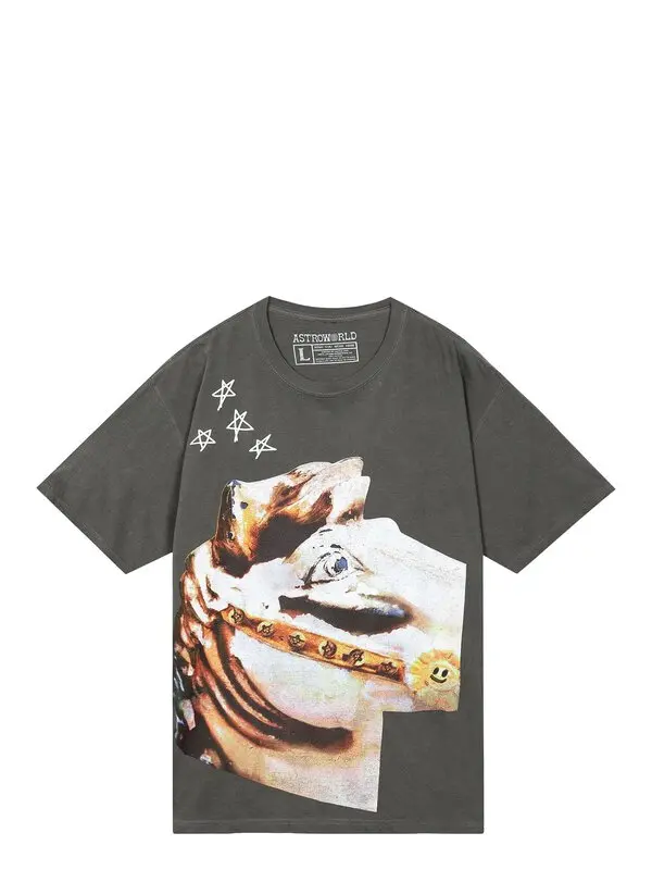 TRAVIS SCOTT Horse Head Tee 'washed - Black