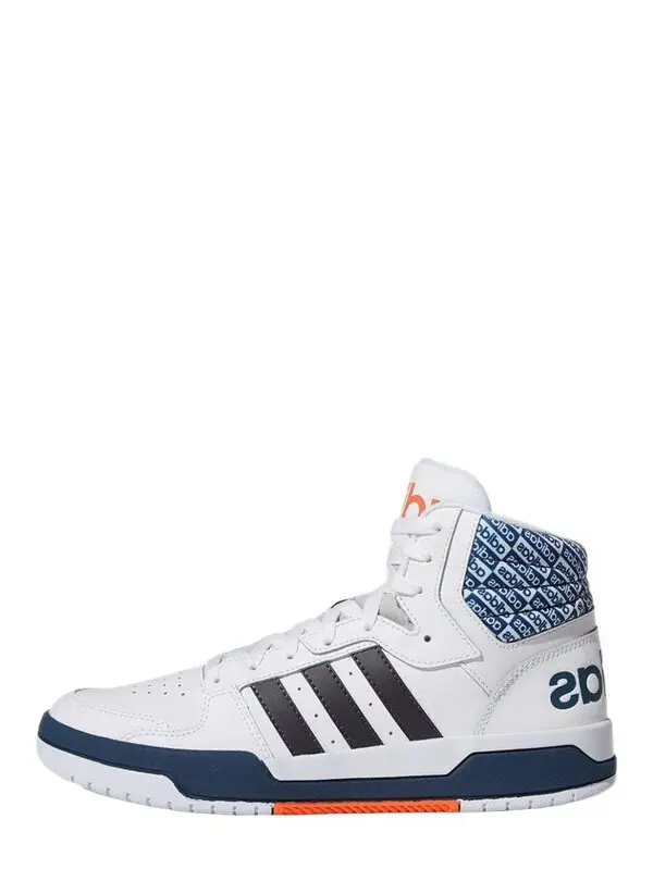 Adidas Entrap Mid High Top Sneakers - White/blue