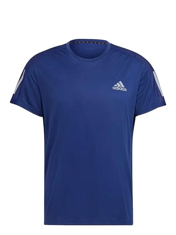 Adidas Leisure Fitness Training Crewneck Sports Short Sleeve - Blue