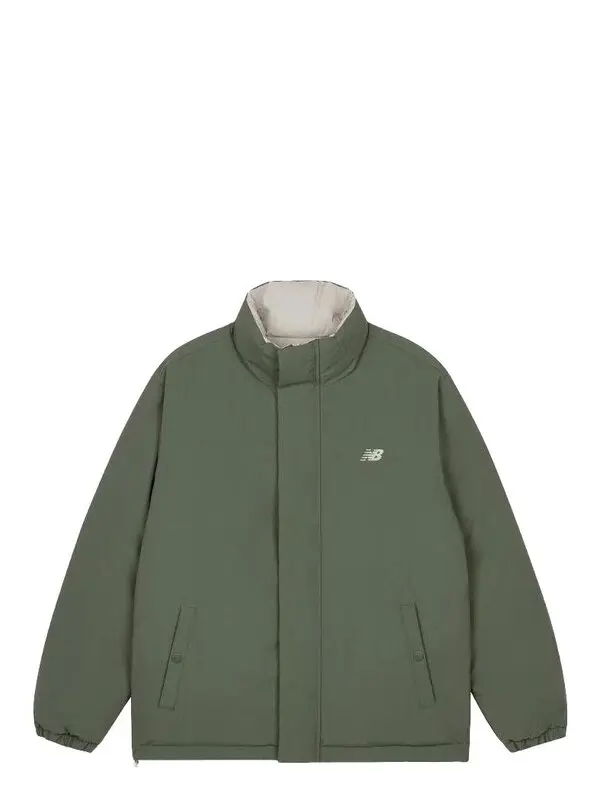 NEW BALANCE Waterproof Down Jacket - Green/grey