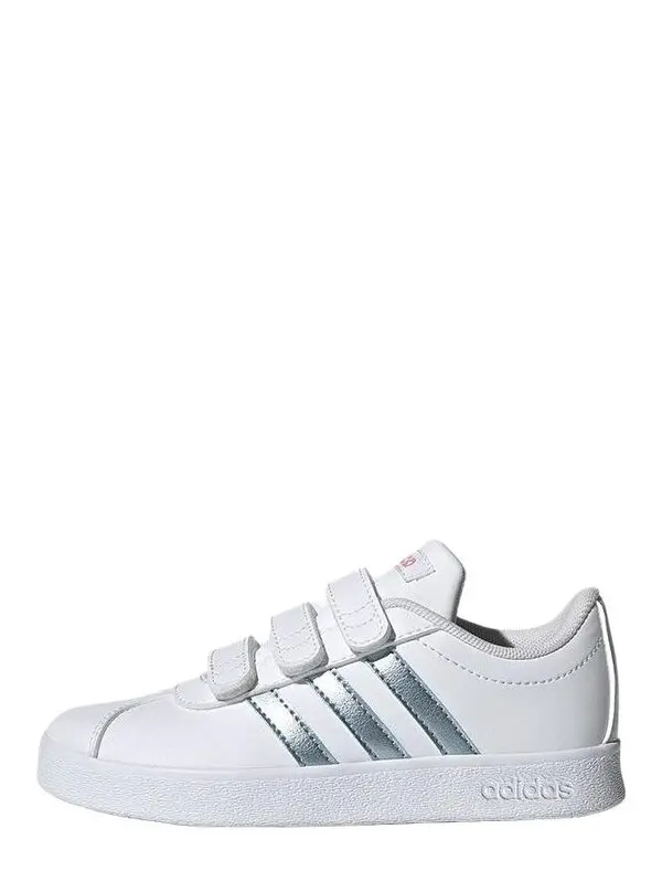 Adidas Vl Court 2.0 Vision Metallic Sneakers - White