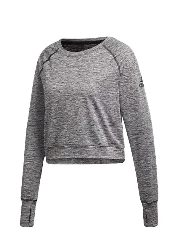 Adidas Stella Mccartney Open Back Long Sleeve Top - Grey