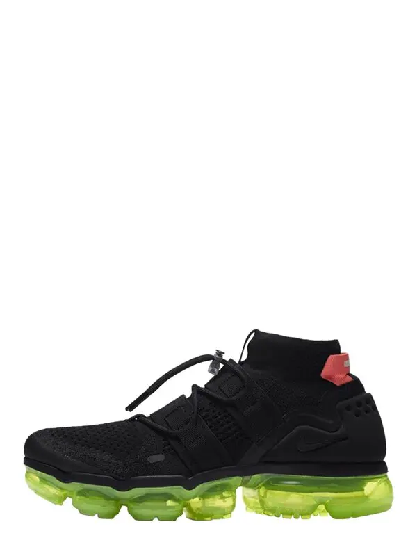 Nike Vapormax Flyknit Utility 'yeezy' Sneakers - Black/volt
