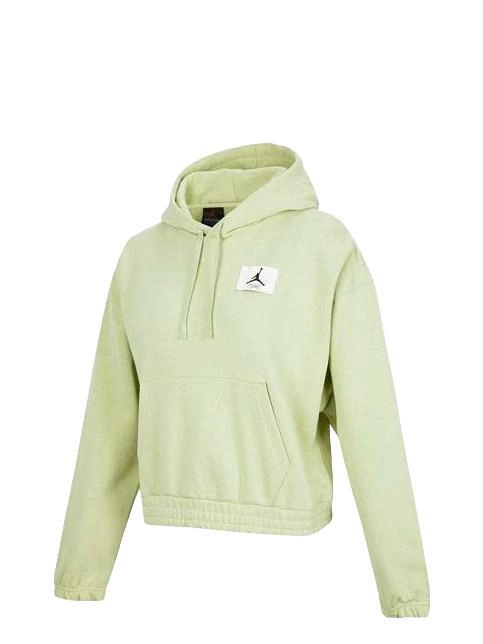 JORDAN Air Casual Knit Loose Hoodie Short - Green