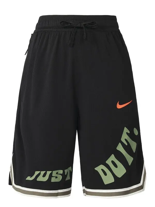 Nike Basketball Shorts With Alphabet Printing And Drawstring Waistband - Default Colorway