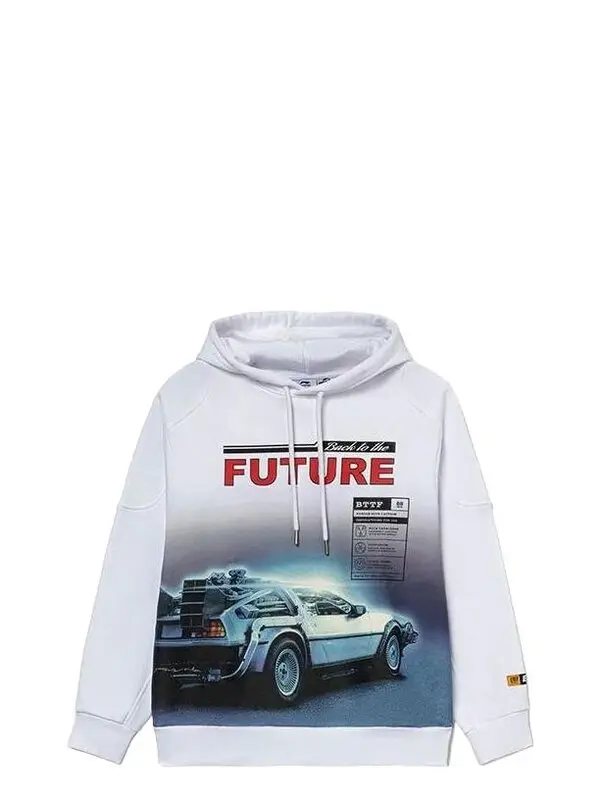 LI-NING X Back To The Future Crossover Pullover Hoodie - White