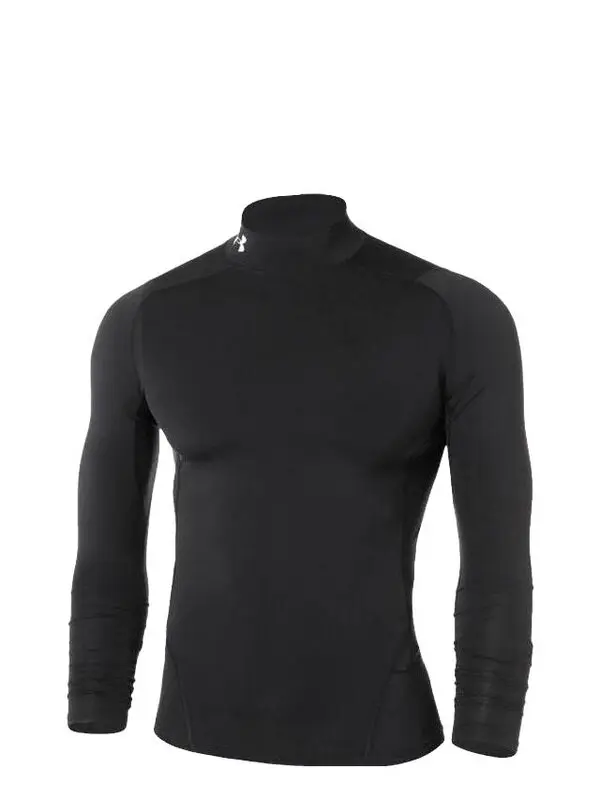 Under Armour Heatgear Compression Mock T-shirt - Black/white