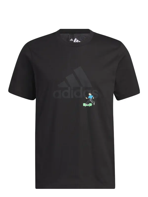 Adidas Graphic Logo T-shirts - Black