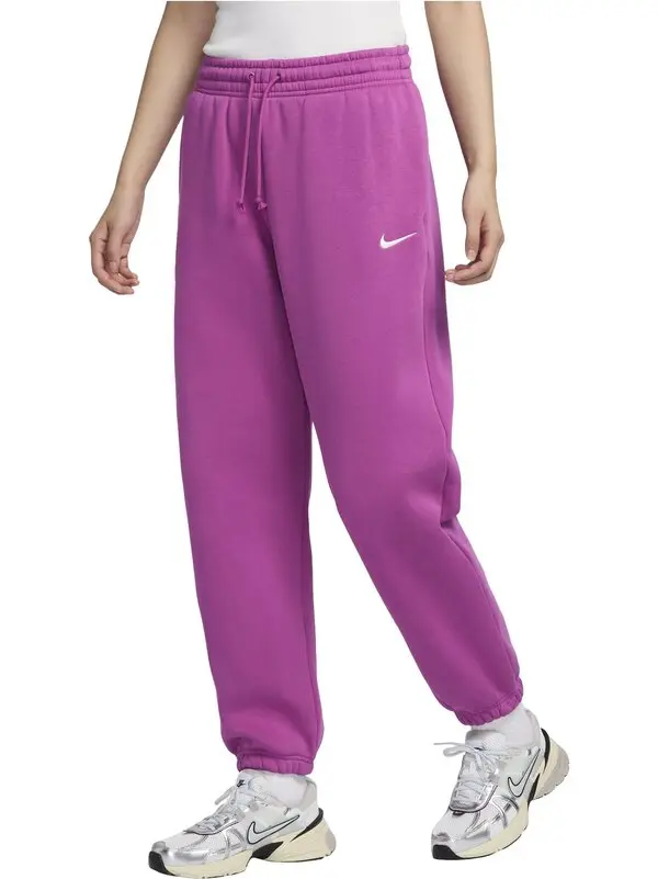 Nike Phoenix Fleece High-waisted Pants - Hot Fuchsia/sail