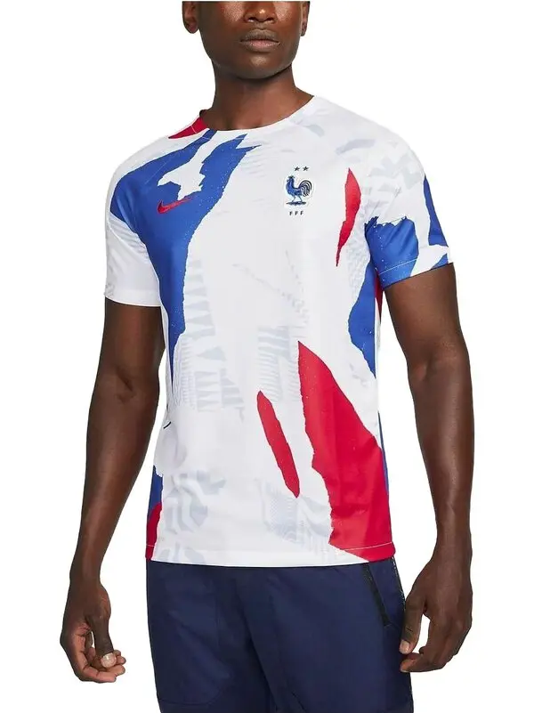 Nike France National Football Team Training Jersey - White/red/blue