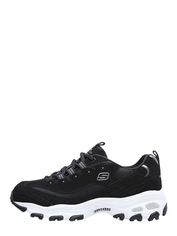 Sketchers D'lites Sneakers - Black/silver