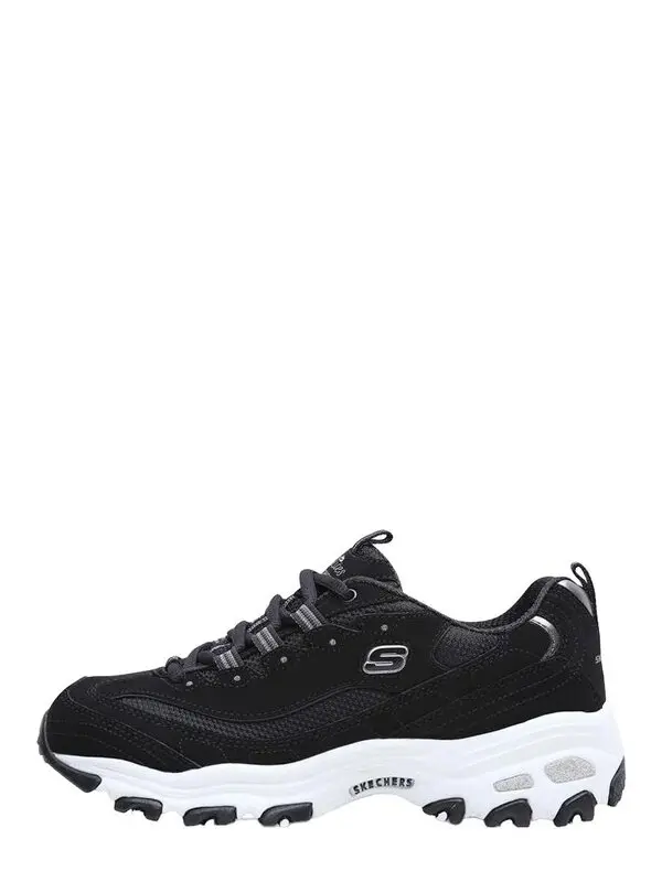 Sketchers D'lites Sneakers - Black/silver