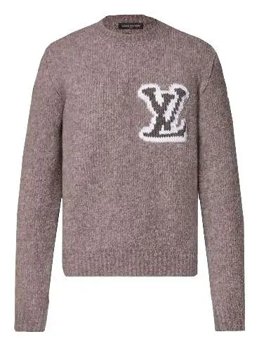 LOUIS VUITTON Wool Blend Crewneck Sweater - Lava Smoke
