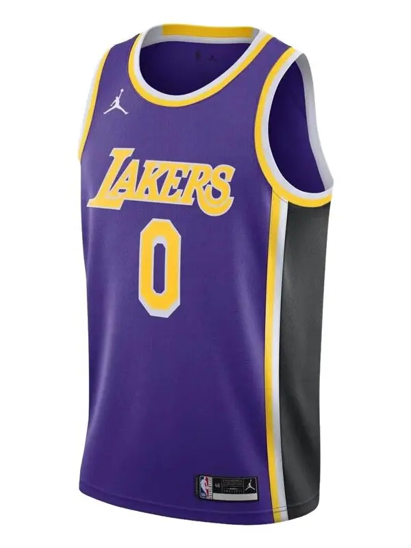 JORDAN Nba Kyle Kuzma Los Angeles Lakers 2022/23 Statement Edition Swingman Jersey #0 - Purple/yellow/white