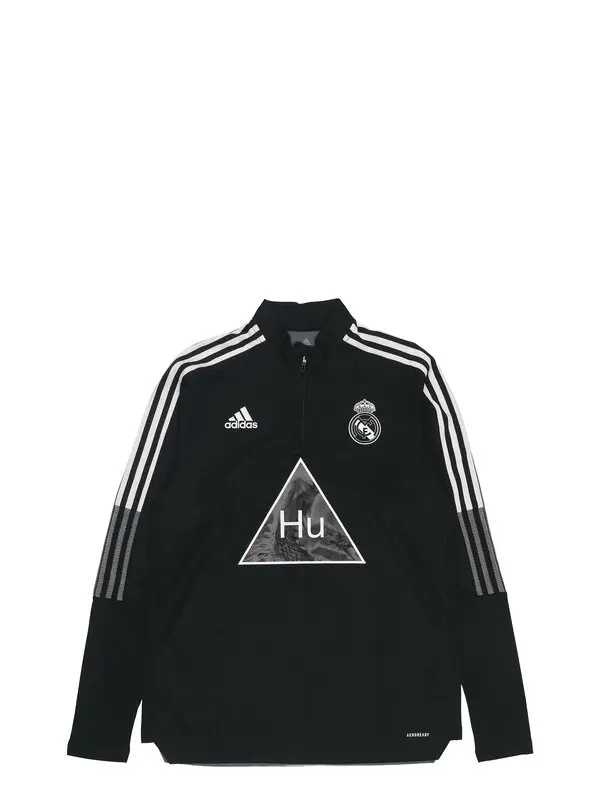 Adidas X Real Madrid Half Zip Pullover - Blackgray