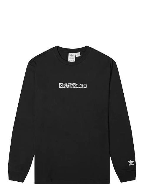 Adidas Originals Simpsons Krusty Burger Long Sleeve T-shirt - Black