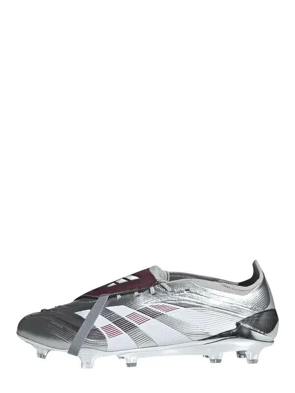 Adidas X Jude Bellingham Predator Elite Foldover Tongue Fg 'chrome Dream - Silver Metallic/legend Burgundy/maroon