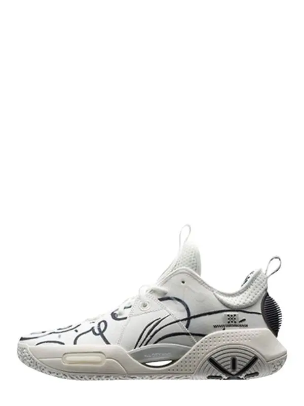 LI-NING Wade All City V1.5 "creamwhite Black" Athletic Sneakers - Creamwhite/black